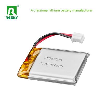中国 552535 3.7v 7.4v 420mAh 430mAh リチウムイオン電池 連続放電電電流 0.5c 最大放電電電流 1c 販売のため