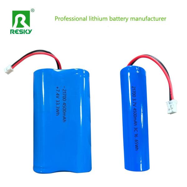 Lithium Cell 21700 7.4v 5000mAh 18.5wh Rechargeable Lithim Ion Battery Pack For Solar Light