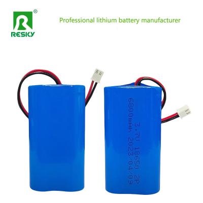 China NCR18650B 7.4V 2s 3400mAh Li-Ion Battery Pack For LED Decorative Lighting for sale