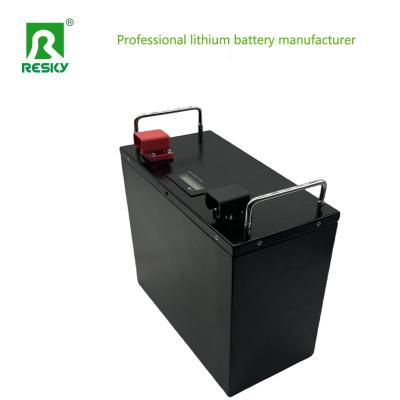 China Rechargeable Solar 12.8V 100Ah Lifepo4 Rechargeable Battery Pack For RV Backup Power Supply for sale