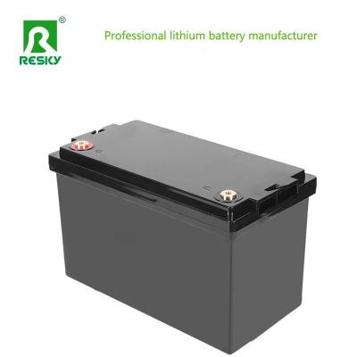 China Rechargeable 12.8V 100Ah Lifepo4 Lithium Iron Phosphate Battery Pack For Solar Energy Storage for sale