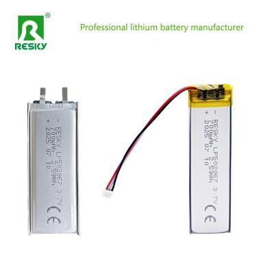 China Lithium-Polymer-Akkuzelle 502065 502067 3,7 V 700 mAh wiederaufladbare Lithiumzelle zu verkaufen