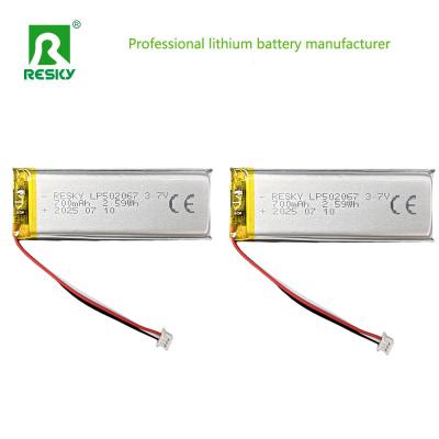 China Bateria de Lítio Lipo Recarregável 502067 3.7V 700mAh Célula de Lítio Para Dispositivos de Beleza Portáteis à venda