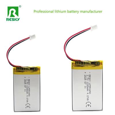 Китай Литий полимерный аккумулятор 553450 3.7V 7.4V 1100mAh 1200mAh Для камер и проекторов продается