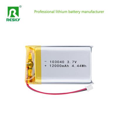 Cina Cella batteria Lipo 103040 3.7v 1200mAh 4.44wh Batteria ricaricabile per strumenti di bellezza in vendita