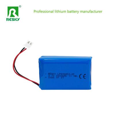 LP803450 2P 3.7V 3000mAh 11.1wh Oplaadbare Lithium Polymer Battery Pack Voor GPS Tracker