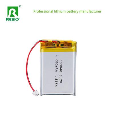 中国 リチウムポリマーバッテリーセル 503040 600mAh 3.7V 7.4V 2.22wh ポータブル美容器用 販売のため