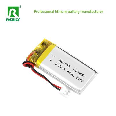 Cina Cella batteria al litio polimero 602040 400mAh 450mAh 3.7V 1.48wh Power Lipo Li-Polymer in vendita