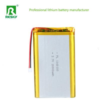 China Li Polymer Battery Cell 1160100 3.7v 10Ah 37Wh Rechargeable Lithium Ion Batteries For Solar Back Power for sale
