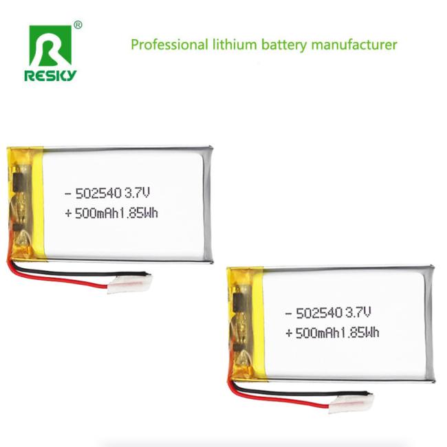 502540 Lithium Polymer Battery Cell comparison