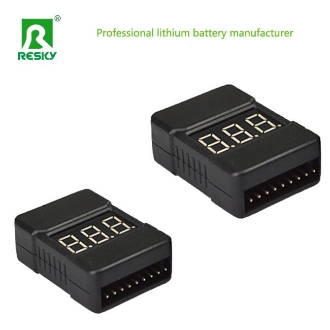 1-8S Lithium Battery Voltage Alarm Buzzer Indicator - Side View