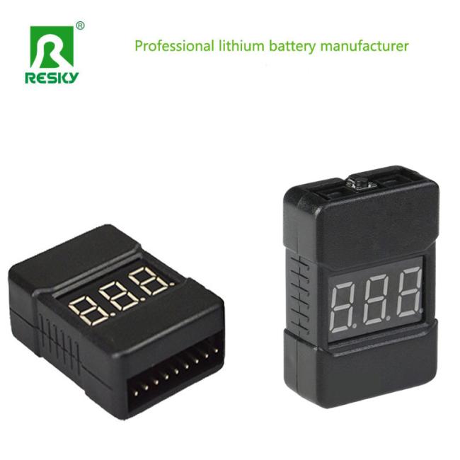 1-8S Lithium Battery Voltage Alarm Buzzer Indicator - Connection View