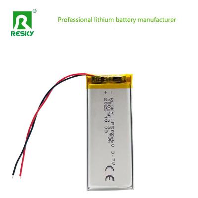 China Lifepo4 Battery Cell 602560 3.7v 4.2v 1000mAh 3.7wh Rechargeable Power Lithium Polymer Battery Pack for sale