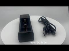 Carregador de bateria recarregável de iões de lítio 1 slot 5V 2A Para 18650 26650 18500 Bateria