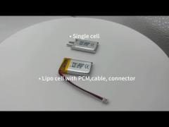 3.7v 250mAh RESKY LP502030 lithium li polymer battery cell