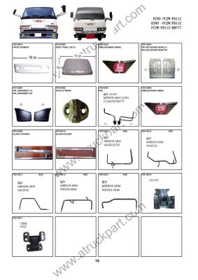 China HINO FC2W FB112 KM777 Truck Spare Parts accesories body parts for sale