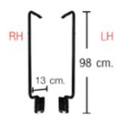 China Chrome Mirror Arm Narrow For ISUZU NPR 150 NQR 175 NMR 130 NLR 130 Truck Spare Body Parts for sale