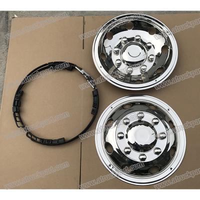 China Chrome Wheel Cover 19.5inch 8holes PCD222mm For HINO ISUZU FUSO NISSAN UD Truck for sale