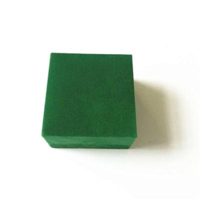 China Contenitore di gioielli del velluto di verde dell'OEM con l'imballaggio del contenitore di orecchino della luce del LED for sale