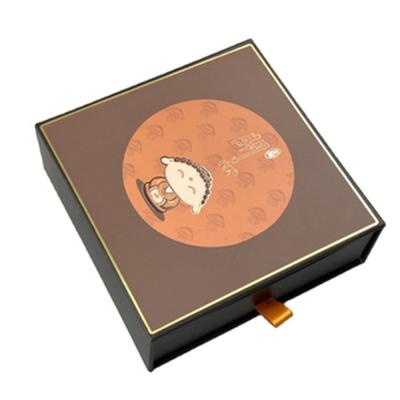 Cina Scatola del cassetto dei gioielli di carta patinata con stile cinese della disposizione della stagnola di oro dell'inserzione della schiuma in vendita
