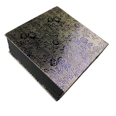 Cina Contenitore di gioielli della carta del calicò con l'imballaggio nero del braccialetto dell'inserzione della schiuma in vendita