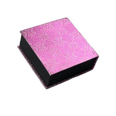 Cina Clam Shell Paper Jewelry Gift Boxes porpora con il velluto della schiuma inserisce l'imballaggio del braccialetto in vendita
