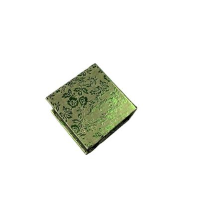 Cina Contenitore di regalo verde della carta del calicò con i gioielli Ring Box dell'inserzione della schiuma in vendita