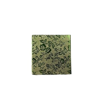 Cina Contenitore di regalo verde della carta del calicò con i gioielli Ring Box dell'inserzione della schiuma in vendita