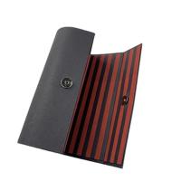 China Black Irregular Coated Paper Gift Box Magnetic Button Without Insert Pen Display for sale