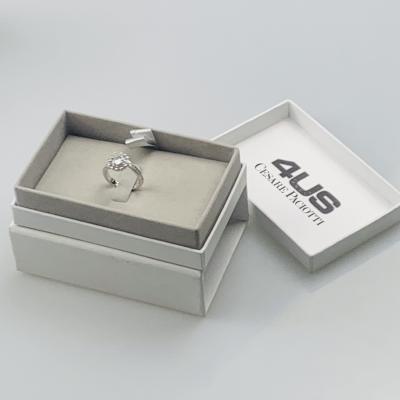 Cina Scatola su ordinazione d'imballaggio di Logo Printed Bangle Jewelry Set del contenitore di regalo di carta bianco del cassetto in vendita