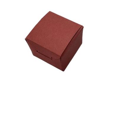 Cina Cartella su ordinazione dei contenitori di regalo dei gioielli della carta di colore con l'inserzione Ring Box Packaging del velluto della schiuma in vendita