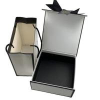 China Magnetic Closure Ribbon Paper Gift Packaging Box Without Insert for sale