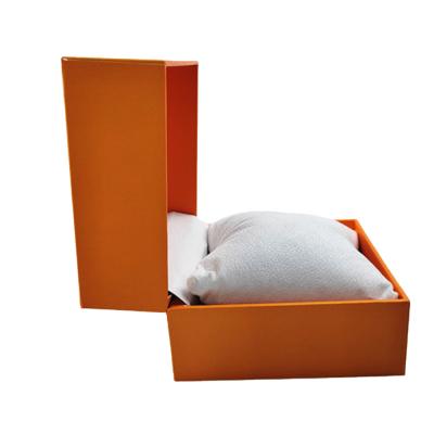 Cina Colore arancio lucido Logo With Foam Pillow su ordinazione del contenitore di orologio di carta da stampa in vendita