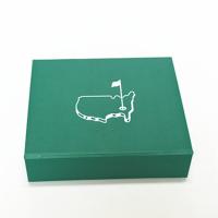 China Empty Lining Cardboard Gift Packaging Boxes Green Custom Magnetic Box Packaging for sale