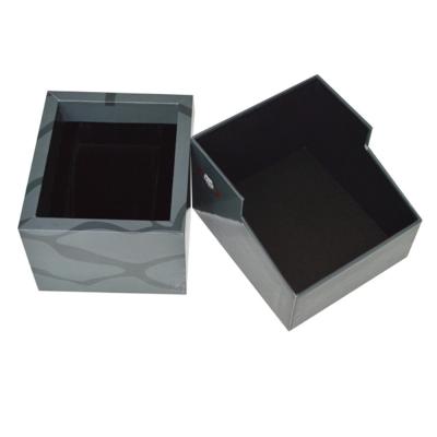 Cina MDF su misura Grey Black Pantone Printing Decoration della cassa per orologi del velluto in vendita