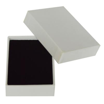 China Caja bonita simple Ring Earring Pendant Jewelry Insert de Mini Cardboard White Paper Gift en venta