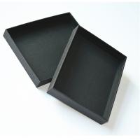 China Matte Black Cardboard Paper Gift Boxes Rectangle Embossed Logo for sale