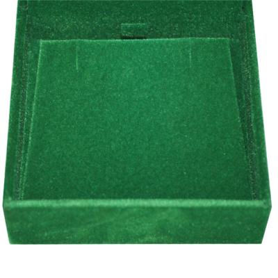Cina Quadrato verde dei contenitori di regalo dei gioielli del velluto del braccialetto del pendente con la luce del LED in vendita