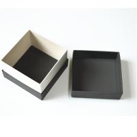 China Grey Personalised Handmade Paper Gift Box Foam Lining Square Gift Boxes With Lids for sale