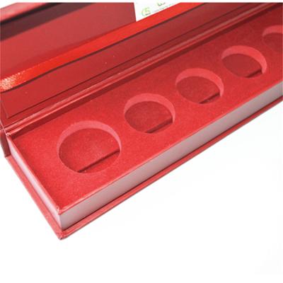 Cina Stampa rossa luminosa di carta magnetica EVA Insert della scatola di stoccaggio della raccolta di moneta in vendita