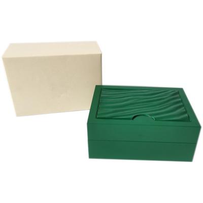 Cina La scatola di stoccaggio verde di lusso del bosso dell'orologio con le vendite dirette della fabbrica di Logo Packaging Wood Watch Case aspetta per spedire in vendita