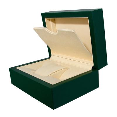 Cina La scatola di stoccaggio verde di lusso del bosso dell'orologio con le vendite dirette della fabbrica di Logo Packaging Wood Watch Case aspetta per spedire in vendita