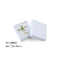 China White Leatherette Personalised Bracelet Gift Box Sponge Insert Customized for sale
