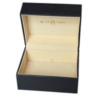 China Customized Personalised Watch Display Case Black PU Velvet Insert for sale