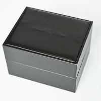 China Customized Personalised Watch Display Case Black PU Velvet Insert for sale