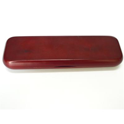 Cina Falda aperta di doppio rettangolo di legno solido di Pen Gift Box Lacquering Red in vendita