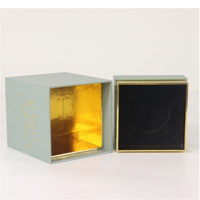 Cina Colore giallo verde fresco stampato decorativo incantante Eva Inserts Cosmetic Packaging del contenitore di carta del profumo in vendita