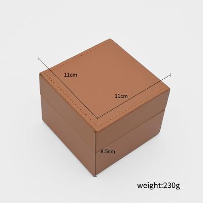 Cina Quadrato di cuoio del contenitore di orologio dell'unità di elaborazione il singolo modella la doppia cassa per orologi di carta di plastica in vendita