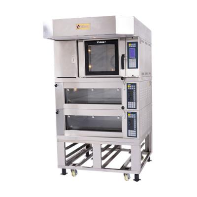 China Pizza Bread Electric Combination Oven 2 Decks 4 Trays 3 Decks 6 Trays for sale