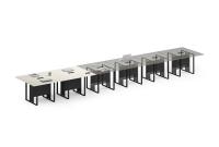 China Extendable Aluminum Office Workstations Cubicles Desk 6x6 for sale